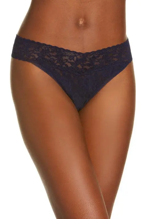 Hanky Panky Original Rise Thong - Navy Blue