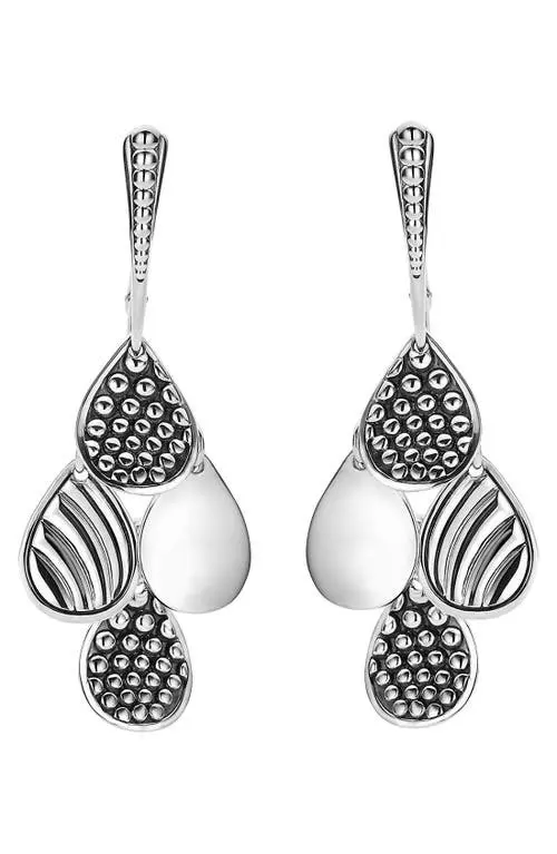 Lagos Caviar Tiered Drop Earrings