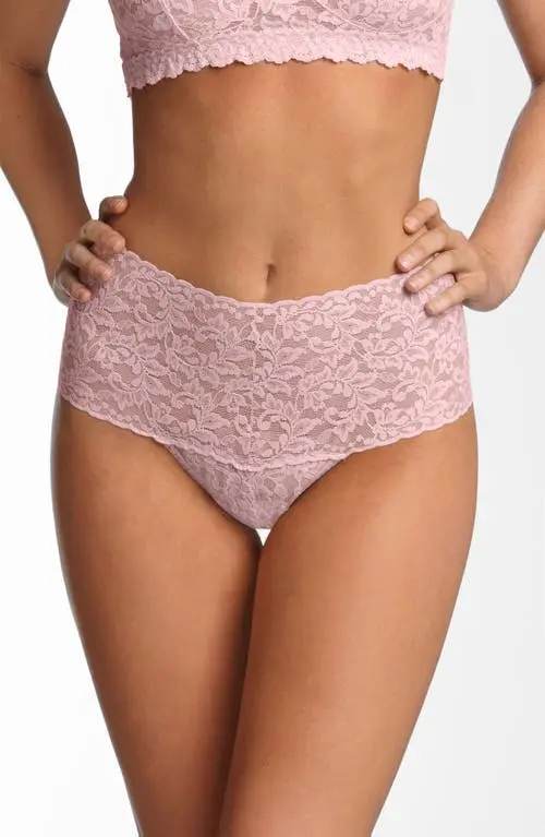 Hanky Panky Retro High Waist Thong - Bliss Pink