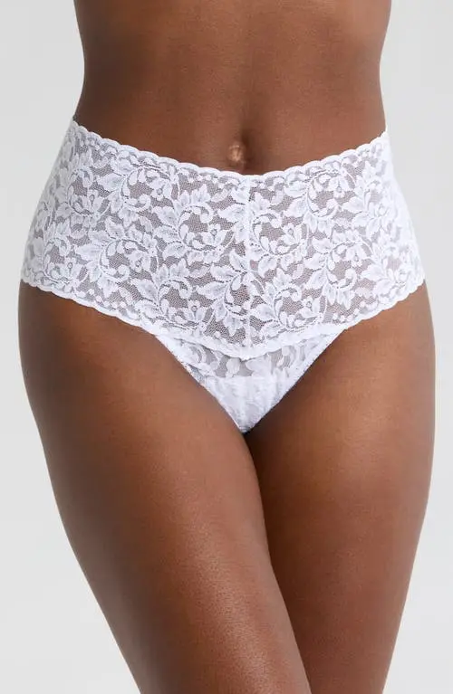 Hanky Panky Retro High Waist Thong - White