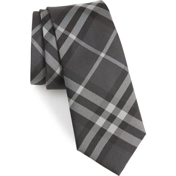 Burberry Manston Standard Neck Tie - Charcoal