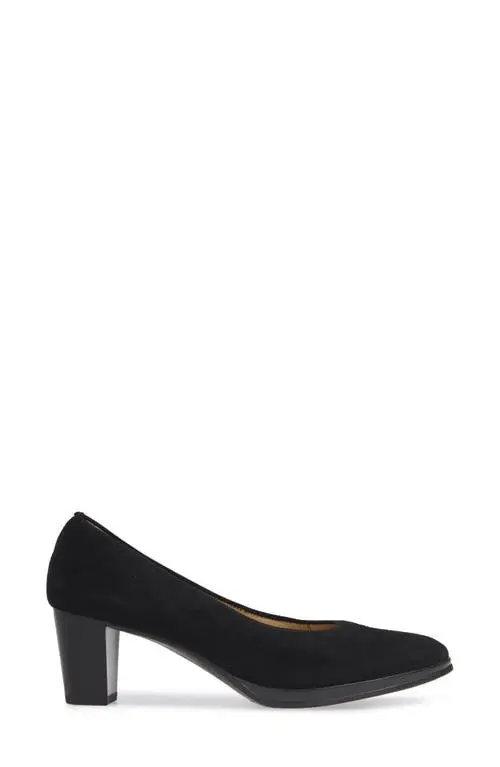 ARA Ophelia Pump - Black/black Suede