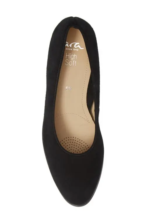 ARA Ophelia Pump - Black/black Suede