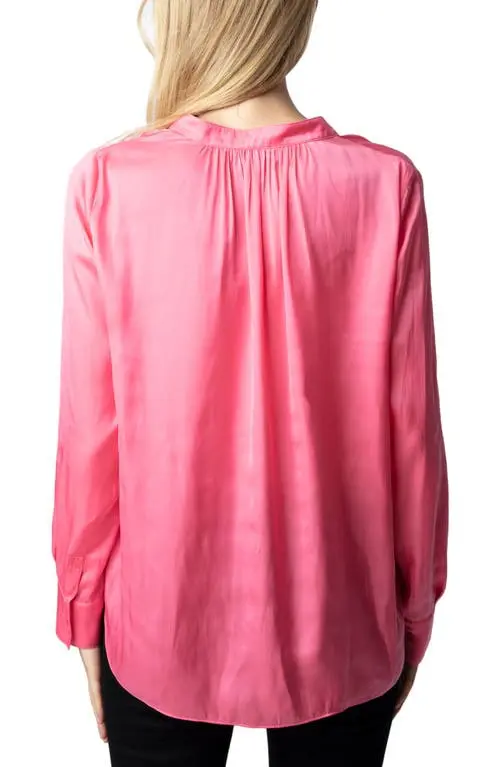 Zadig&Voltaire Tink Satin Blouse - Rubber