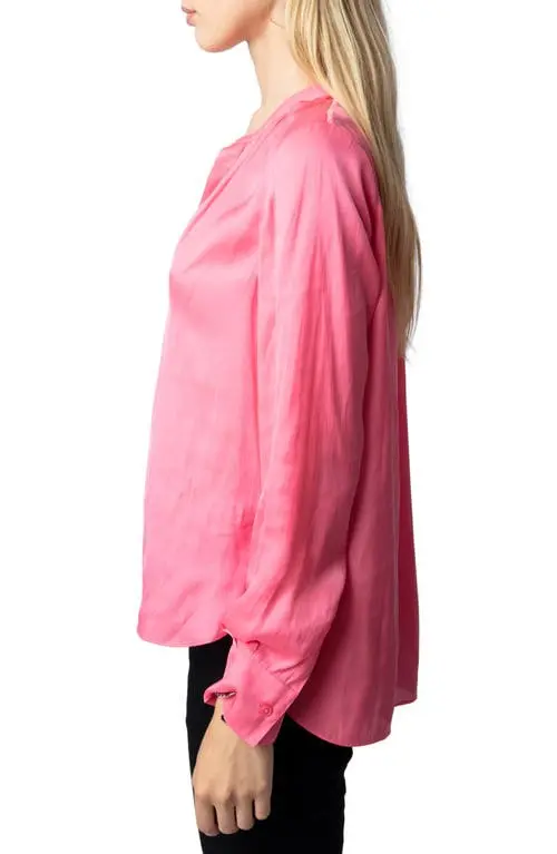 Zadig&Voltaire Tink Satin Blouse - Rubber