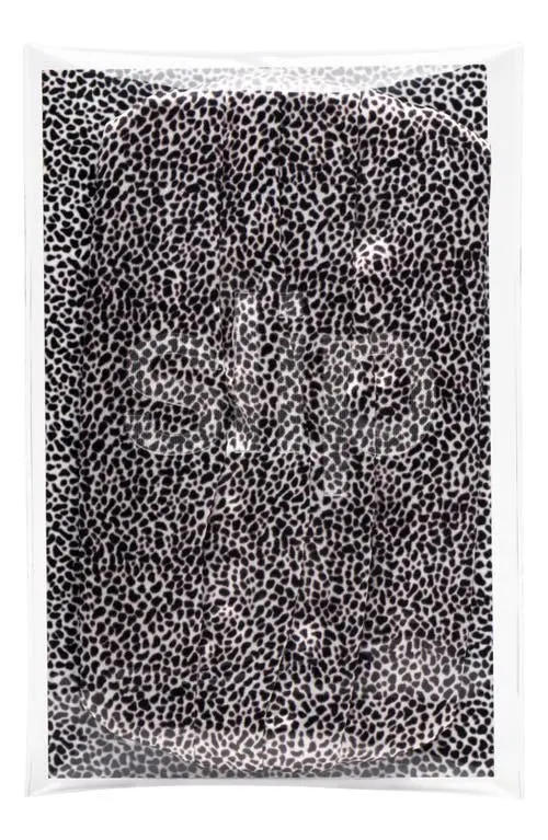 Slip Pure Silk Adult Pleated Face Covering - Leopard