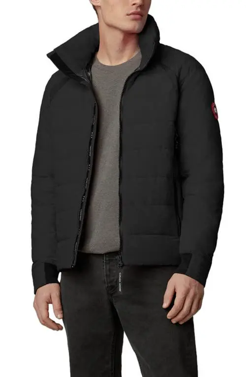Canada Goose Updated Hybridge Base Hooded Down Jacket - Black