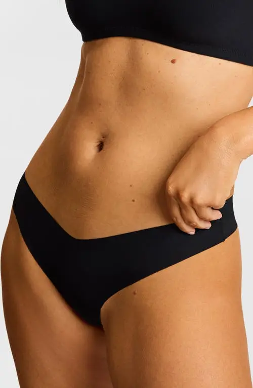 Commando Microfiber Thong - Black