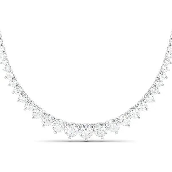HAUTECARAT Lab Created Diamond Necklace - White Gold