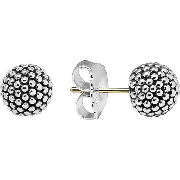Lagos Columbus Circle Ball Stud Earrings - Sterling Silver
