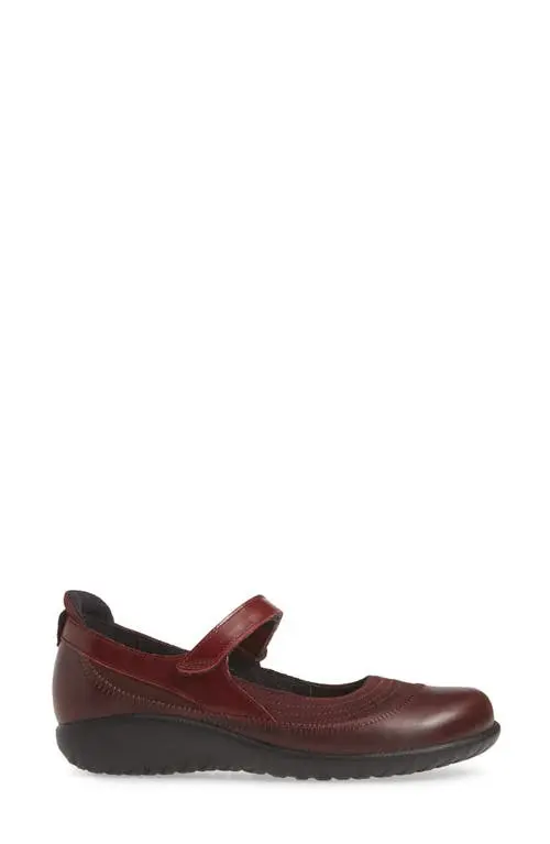Naot Kire Mary Jane Flat - Violet/bordeaux Leather