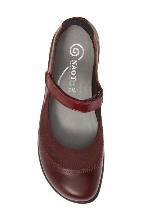 Naot Kire Mary Jane Flat - Violet/bordeaux Leather