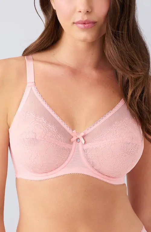 Wacoal Retro Chic Full Figure Underwire Bra - Apricot Blush