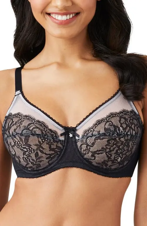 Wacoal Retro Chic Full Figure Underwire Bra - Black