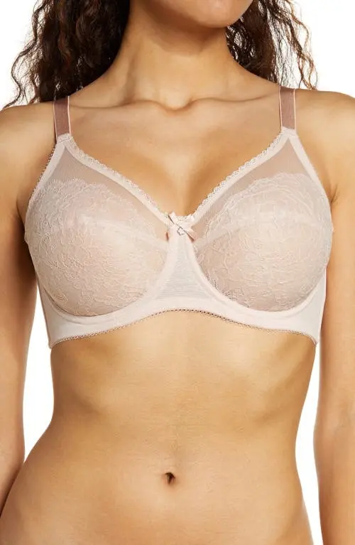 Wacoal Retro Chic Full Figure Underwire Bra - Rose Dust