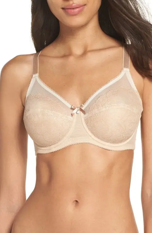 Wacoal Retro Chic Full Figure Underwire Bra - Toast