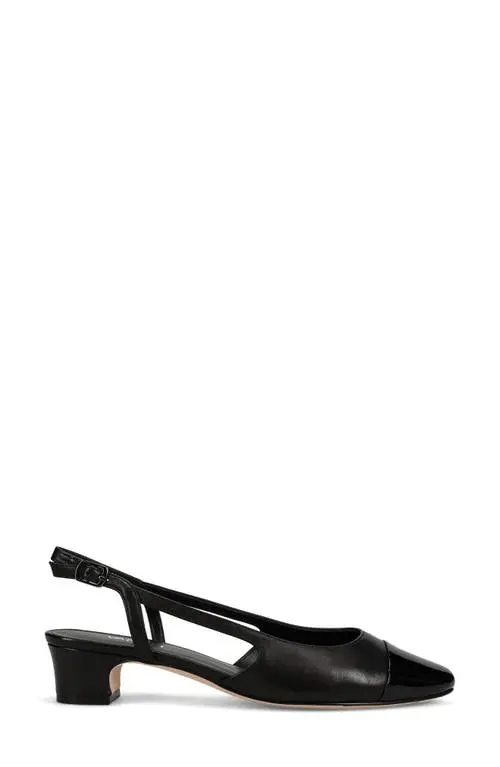 Vaneli Aliz' Slingback Pump - Black Leather
