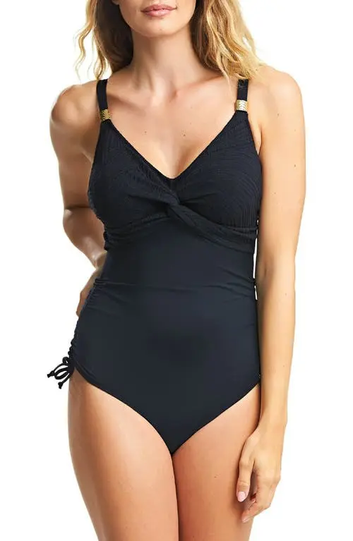 Fantasie Ottawa Underwire Twist Front One-piece Swimsuit - Black