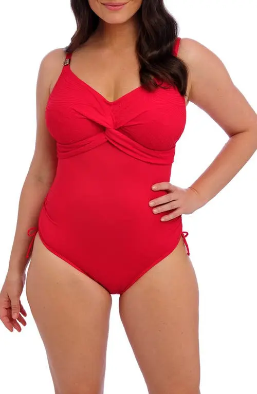Fantasie Ottawa Underwire Twist Front One-piece Swimsuit - Radiant Red