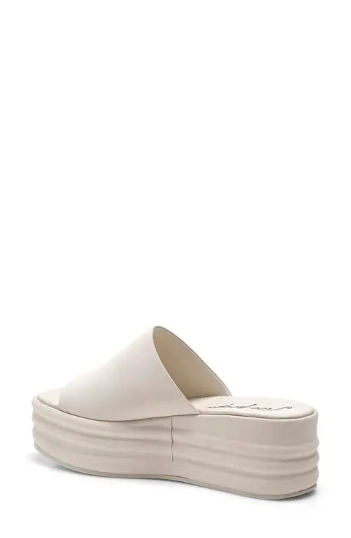 Free People Harbor Platform Sandals - Vanilla
