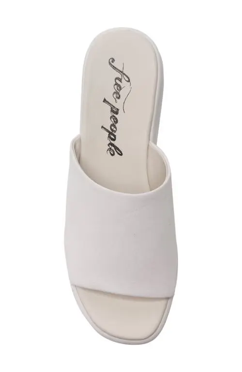 Free People Harbor Platform Sandals - Vanilla