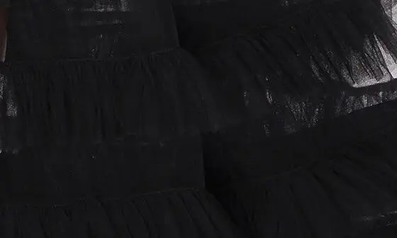 LABOMME Off The Shoulder Sheer Tulle Ballgown
