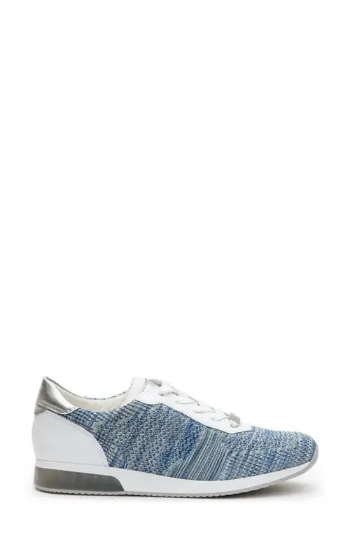 ARA Leigh Lace-up Sneaker - Aqua-multi Wovenstretch