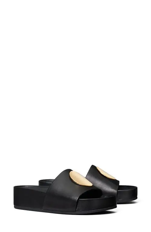 Tory Burch Patos Platform Slide Sandal - Perfect Black