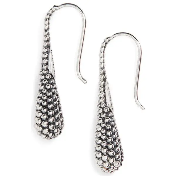 Lagos Caviar Teardrop Earrings - Sterling Silver