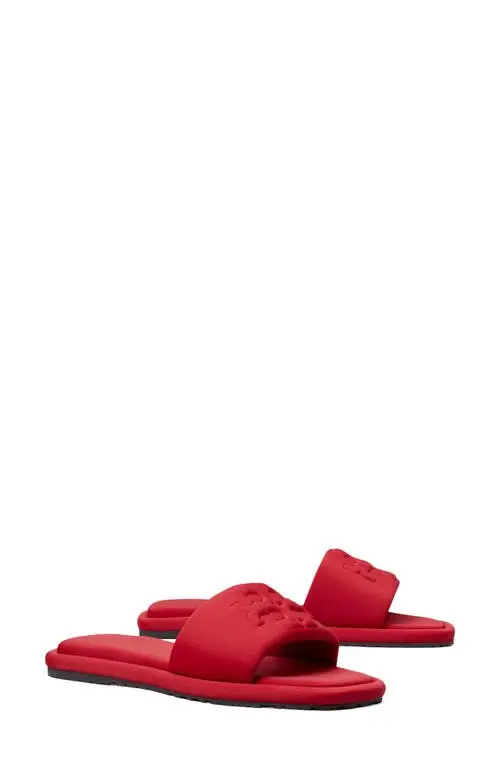 Tory Burch Double-t Sport Slide Sandals - Toucan Red