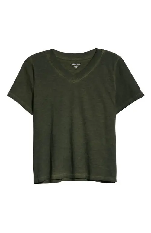 Eileen Fisher Organic Cotton V-neck T-shirt