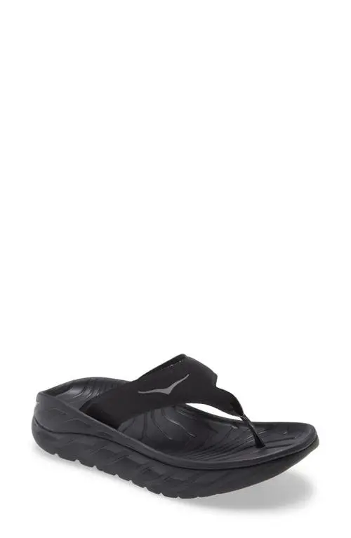 HOKA® Ora Recovery Flip Flop - Black/dark Gull Gray
