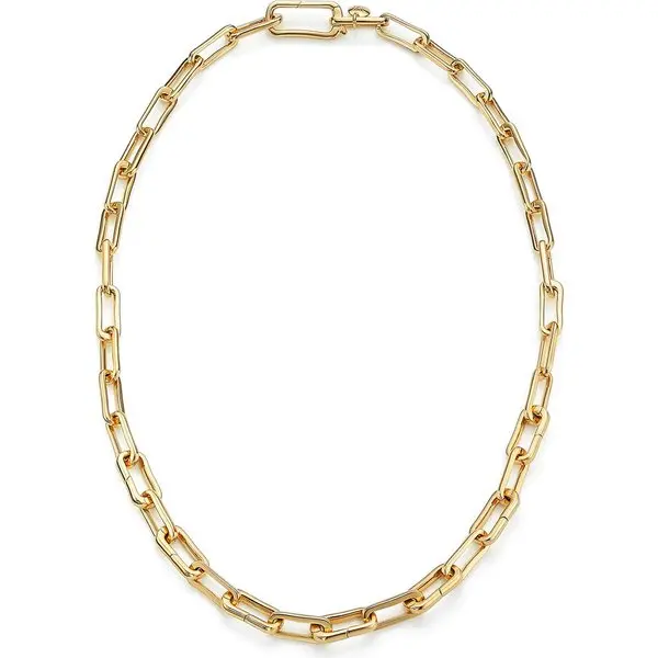 Monica Vinader Alta Capture Necklace - Yellow Gold