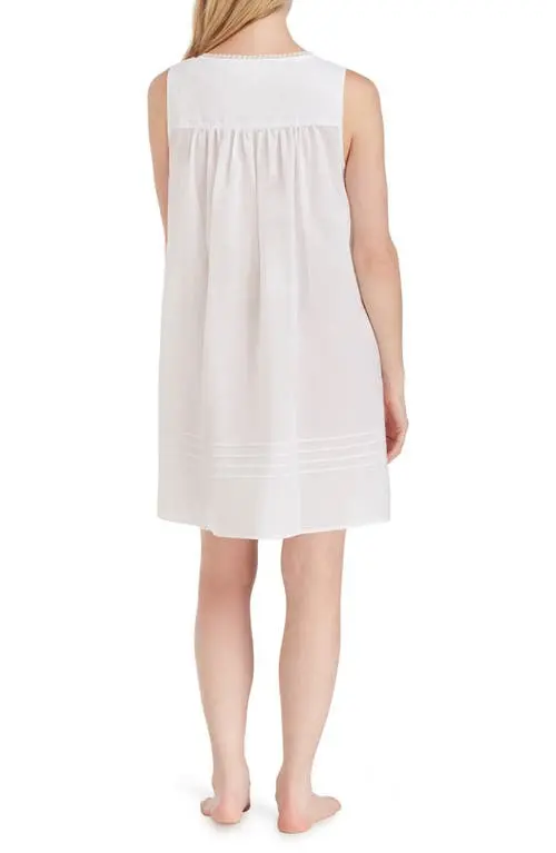 Eileen West Cotton Nightgown - Solid White