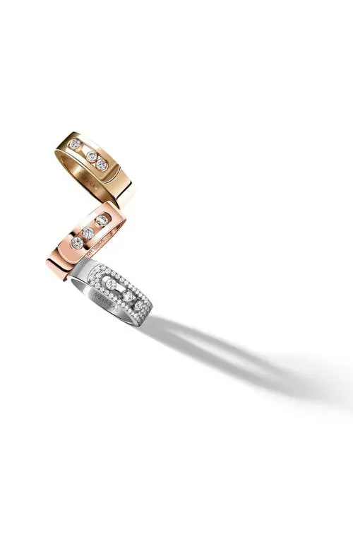 Messika Move Noa Diamond Band Ring - Rose Gold