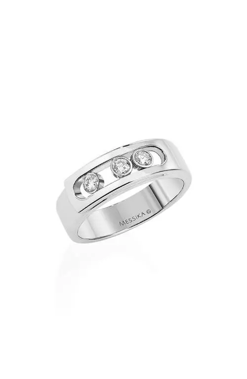 Messika Move Noa Diamond Band Ring - White Gold