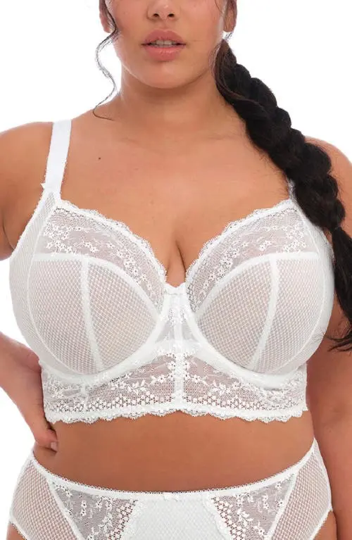 Elomi Charley Longline Full Figure Underwire Bra - White