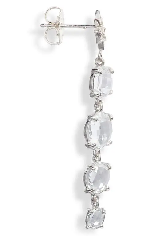 Anzie North Star Drop Earrings - Silver