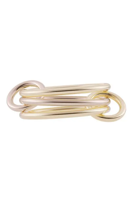 SPINELLI KILCOLLIN Solarium Linked Rings - Yellow Gold/rose Gold/silver
