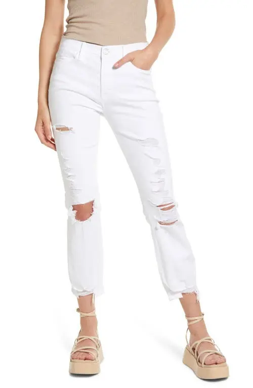 FRAME Le High Ankle Straight Leg Jeans