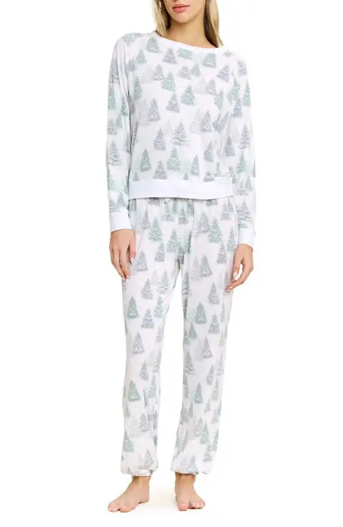 Honeydew Intimates Star Seeker Brushed Jersey Pajamas - Ivory Pines