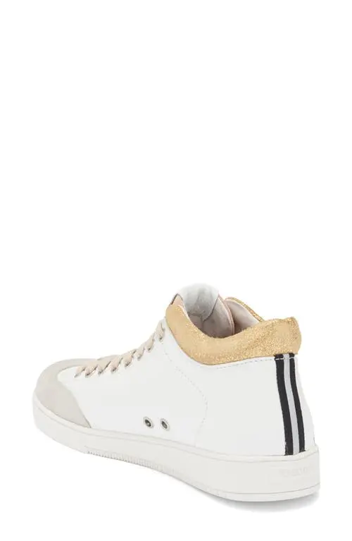 Blackstone Rl89 Mid-top Sneaker - White/cameo Rose