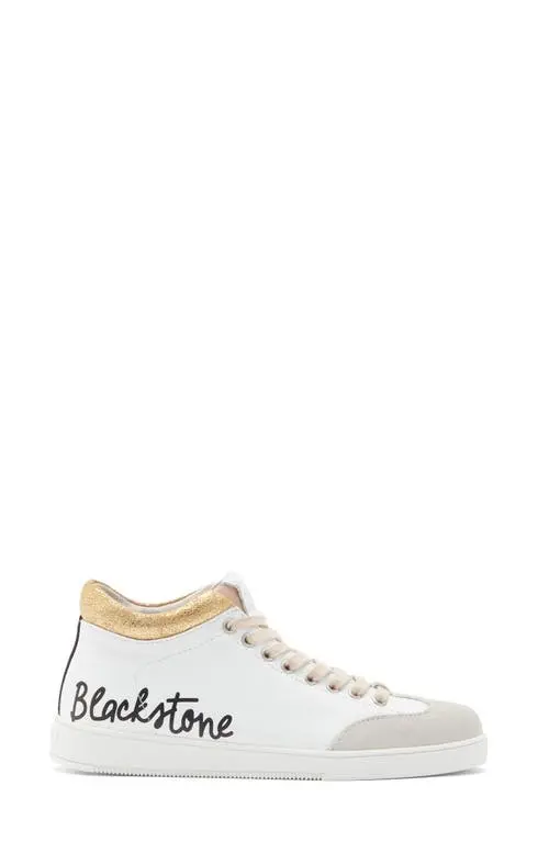 Blackstone Rl89 Mid-top Sneaker - White/cameo Rose
