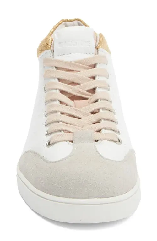 Blackstone Rl89 Mid-top Sneaker - White/cameo Rose