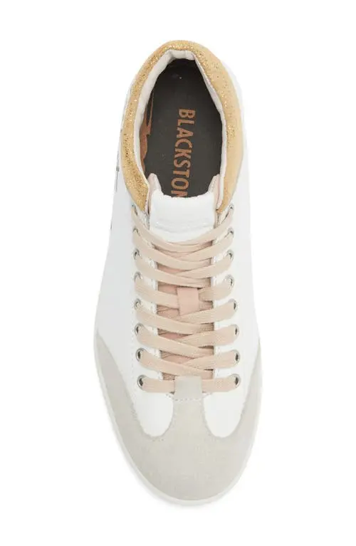 Blackstone Rl89 Mid-top Sneaker - White/cameo Rose