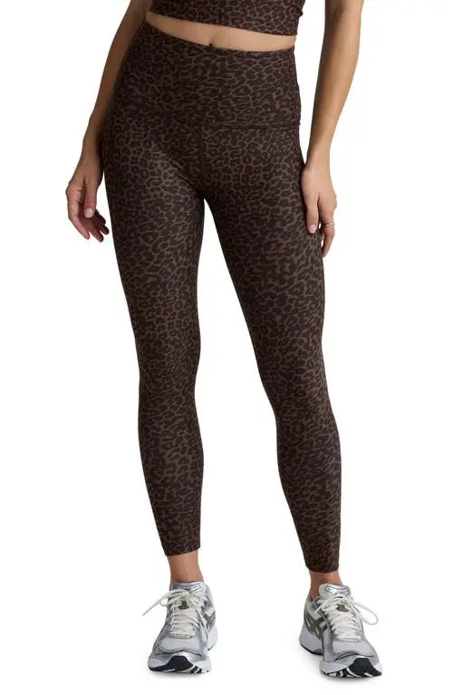 Beyond Yoga Softmark Caught In The Midi High Waist Leggings - Espresso Leopard