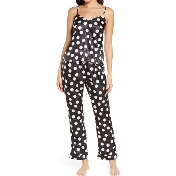 CHI CHI LONDON Eiyana Satin Pajamas - Black