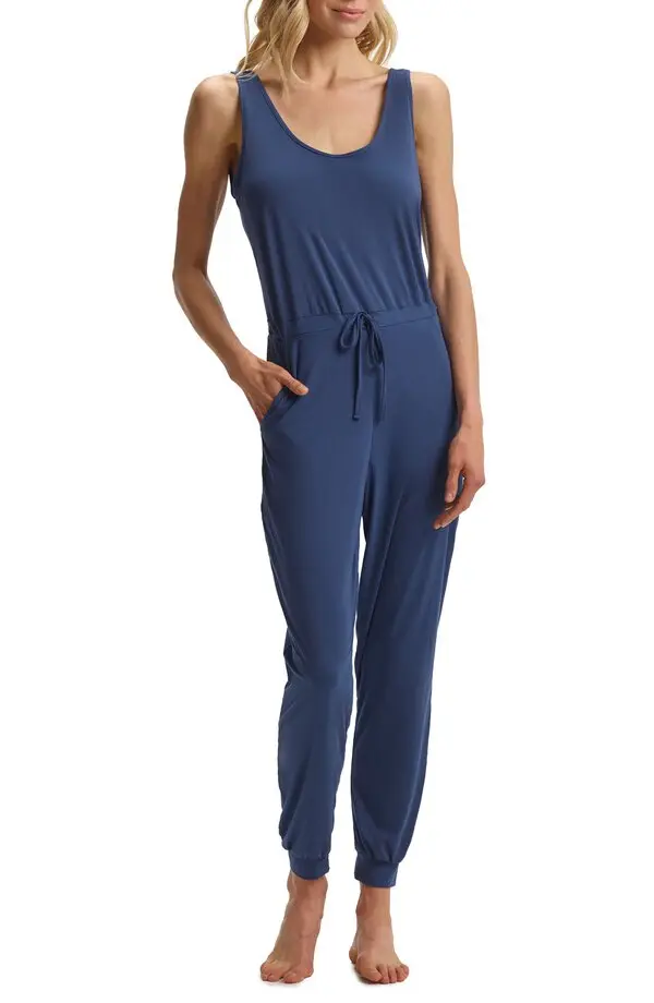 Commando Butter Tank Lounge Jumpsuit - Bright Navy