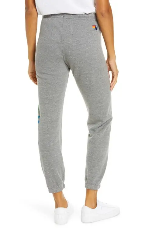 Aviator Nation Rainbow Logo Fleece Sweatpants