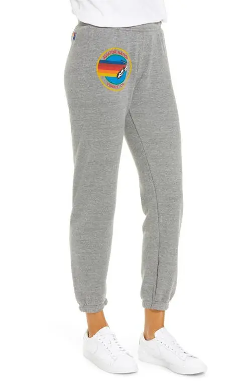 Aviator Nation Rainbow Logo Fleece Sweatpants